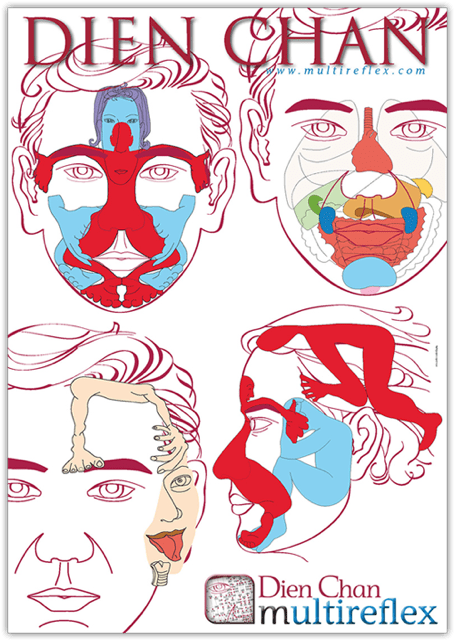 Dien Chan - Facial Reflexology Posters (Set of 3)